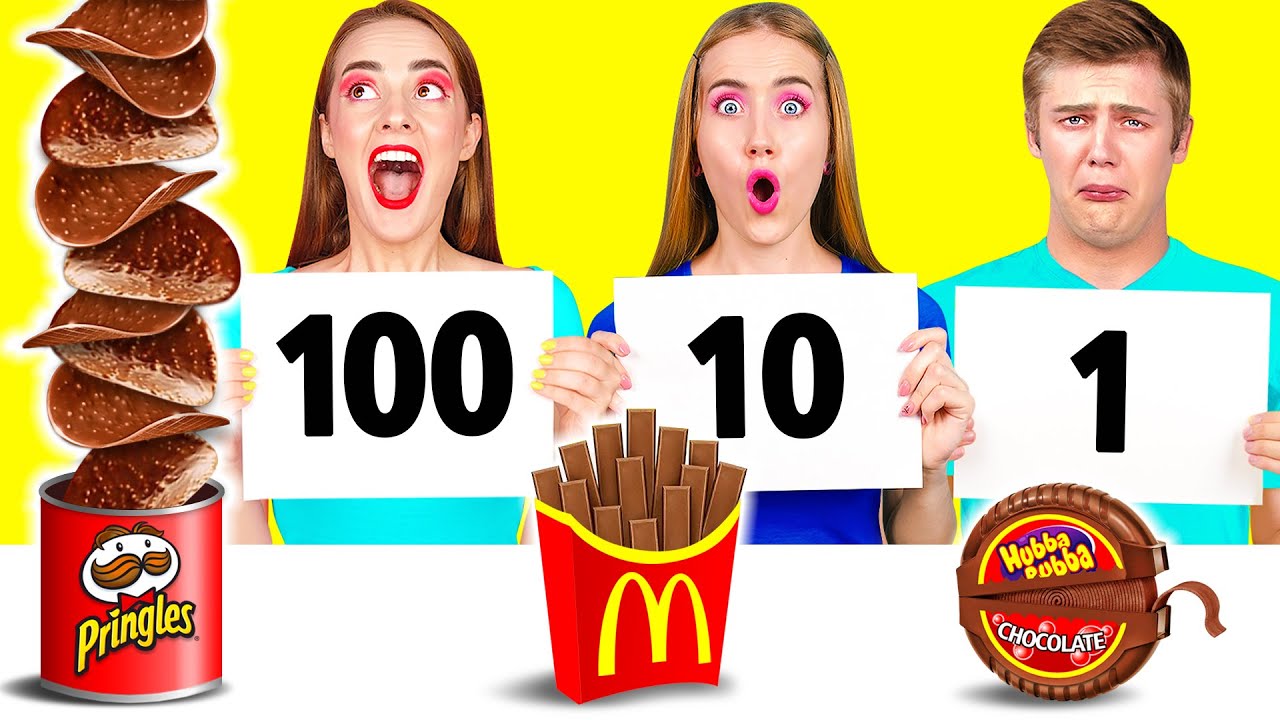 100 Layers of Food Challenge #14 by RaPaPa Challenge - YouTube