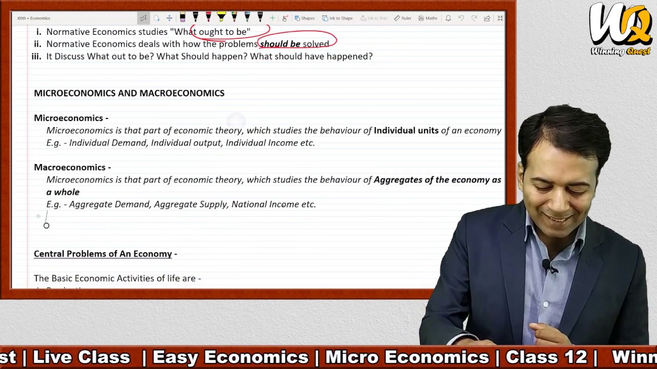 Micro Economics - Class 12 - Introduction - Central Problem of Economy ...