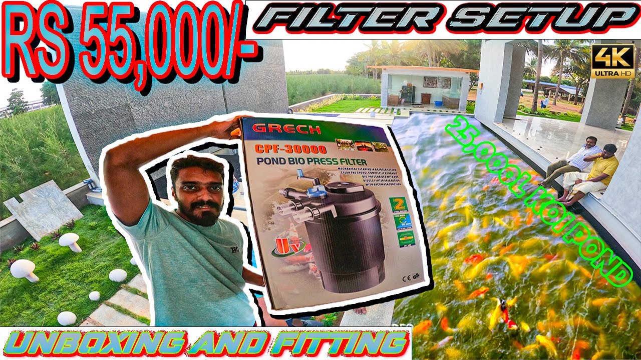 Brought a filter for 55k from kolathur aquarium market pond filter ...