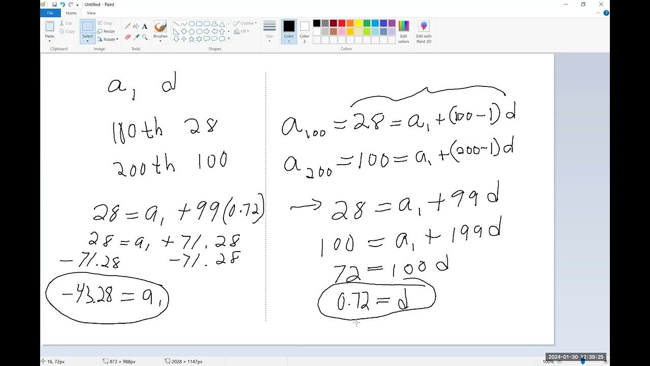 Finding the explicit formula of an arithmetic sequence - YouTube