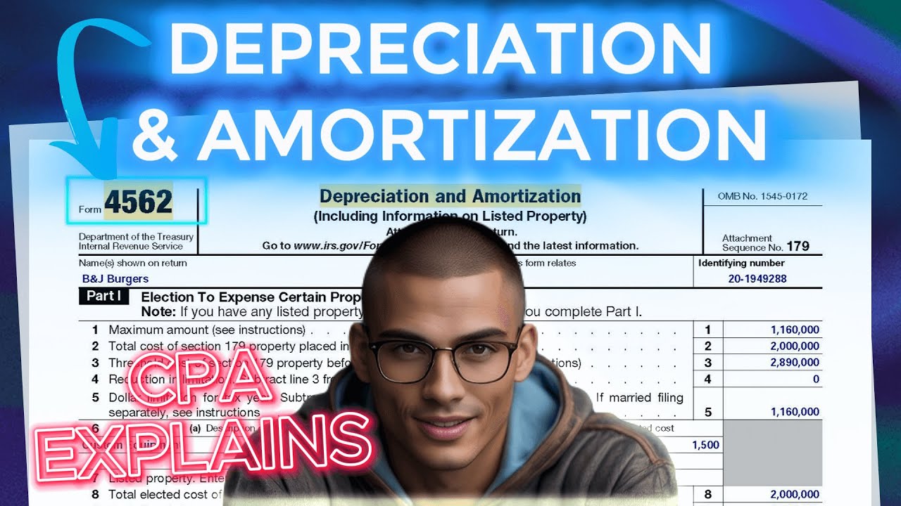 Depreciation & Amortization "CPA" Explains: Step-by-Step Guide For Form ...