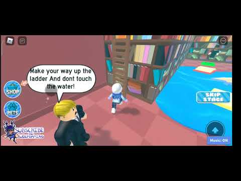 PLAY ROBLOX ESCAPE THE LIBRARY CHALLENGE - YouTube