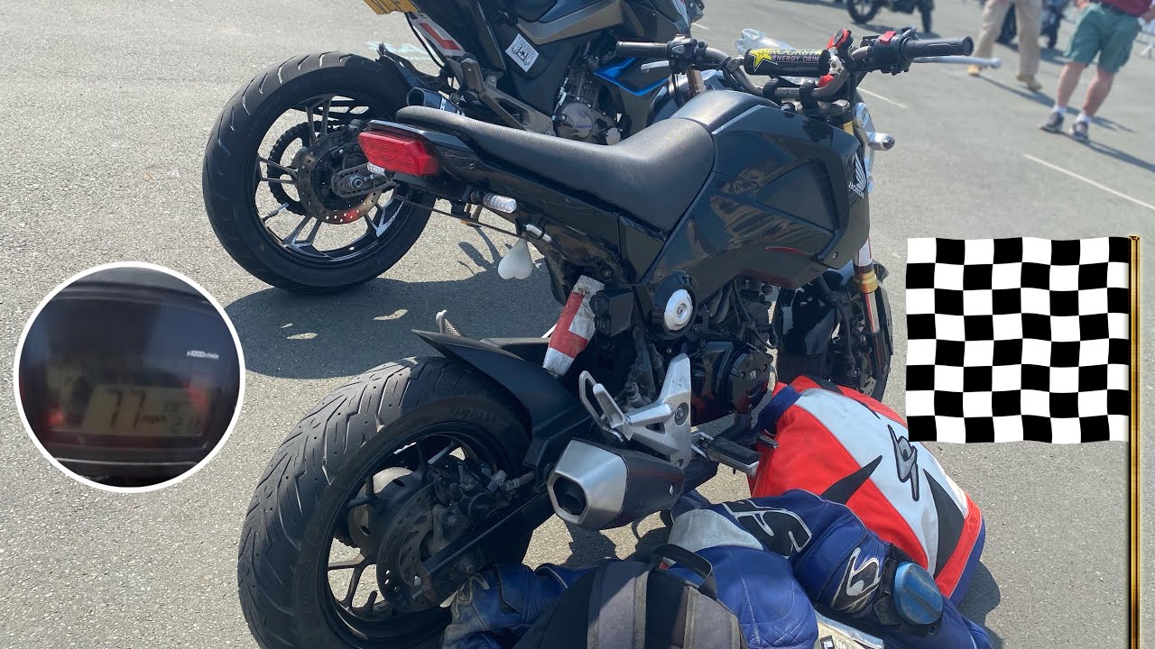 Honda MSX 125cc Grom TOP SPEED RUN! *77MPH* UK - YouTube