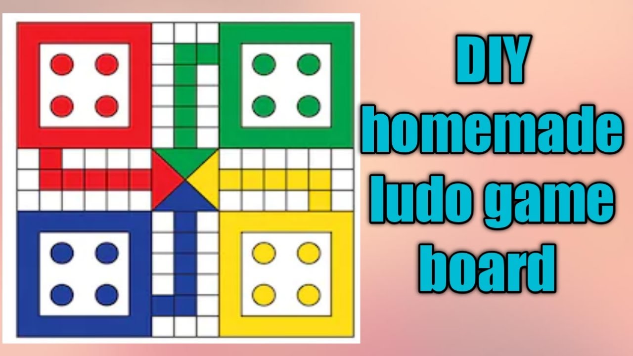 DIY homemade ludo game board - YouTube