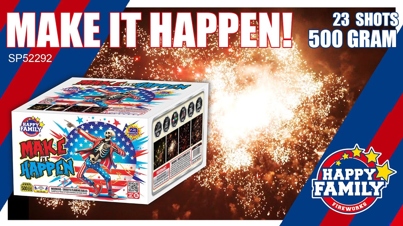 SP52292 MAKE IT HAPPEN! from Happy Family Fireworks #fireworks - YouTube