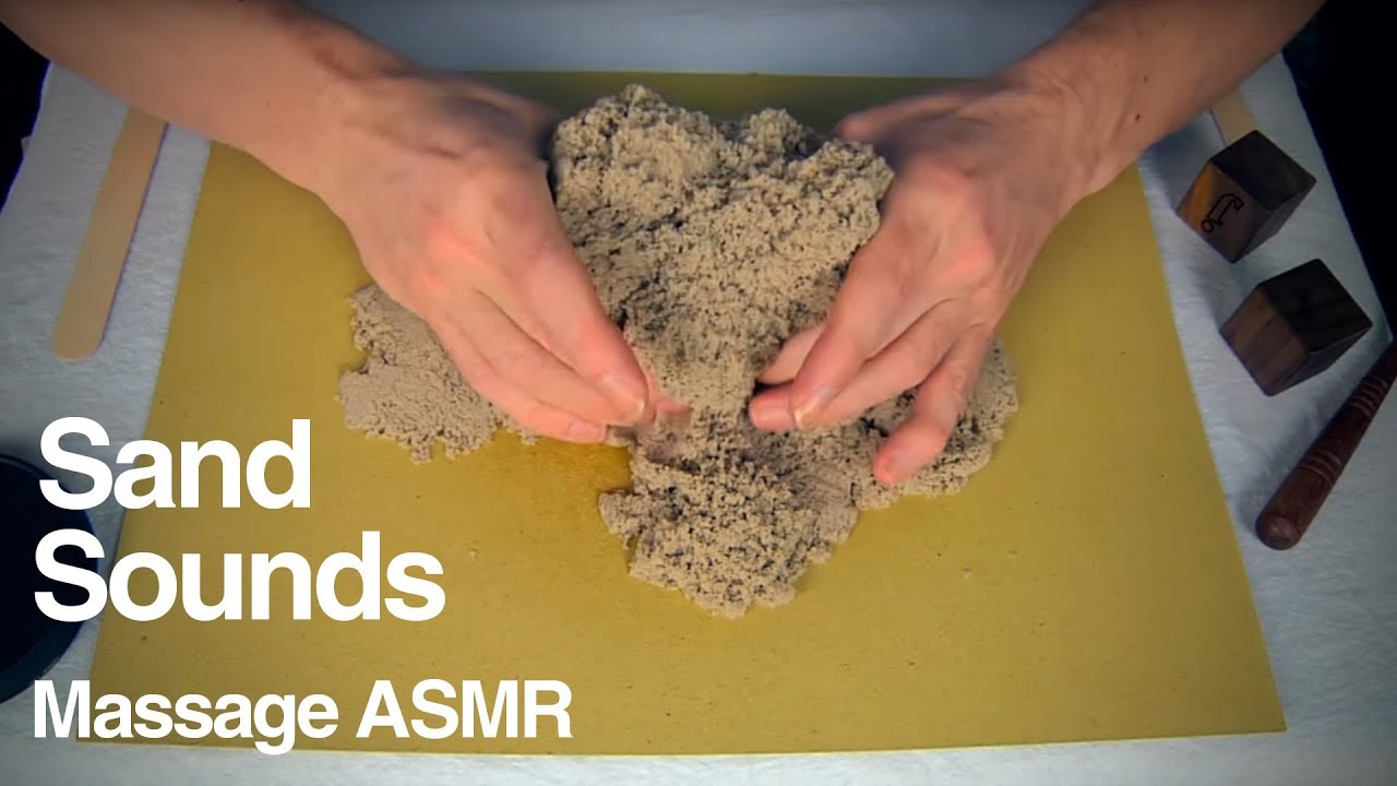 ASMR Creating Shapes with Kinetic Sand - Whispering Ear to Ear - YouTube