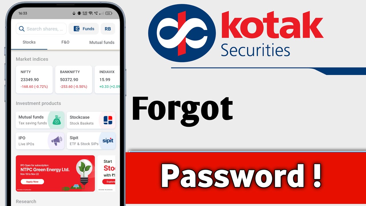Kotak Neo Forgot Password - YouTube