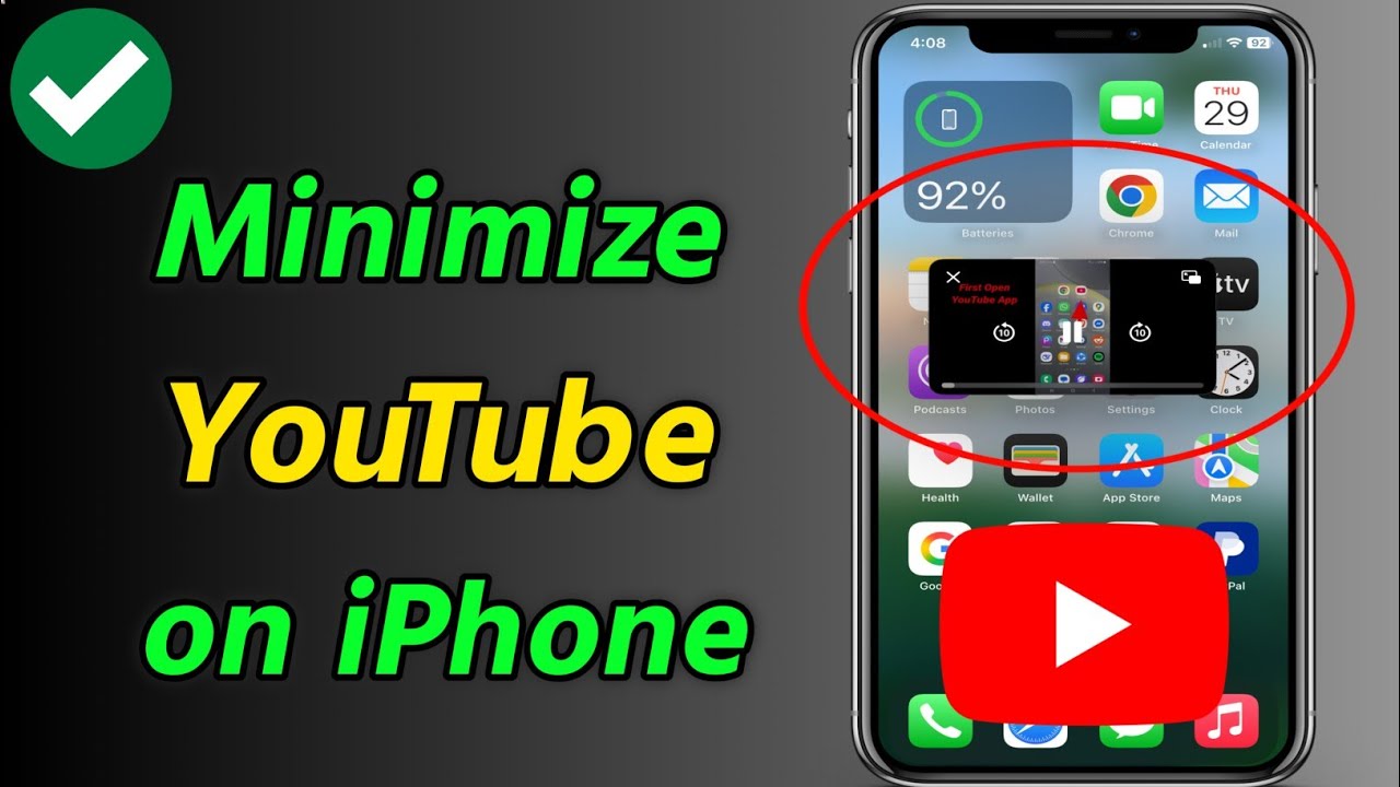 How to Play YouTube Video in Background on iPhone | How to Minimize ...