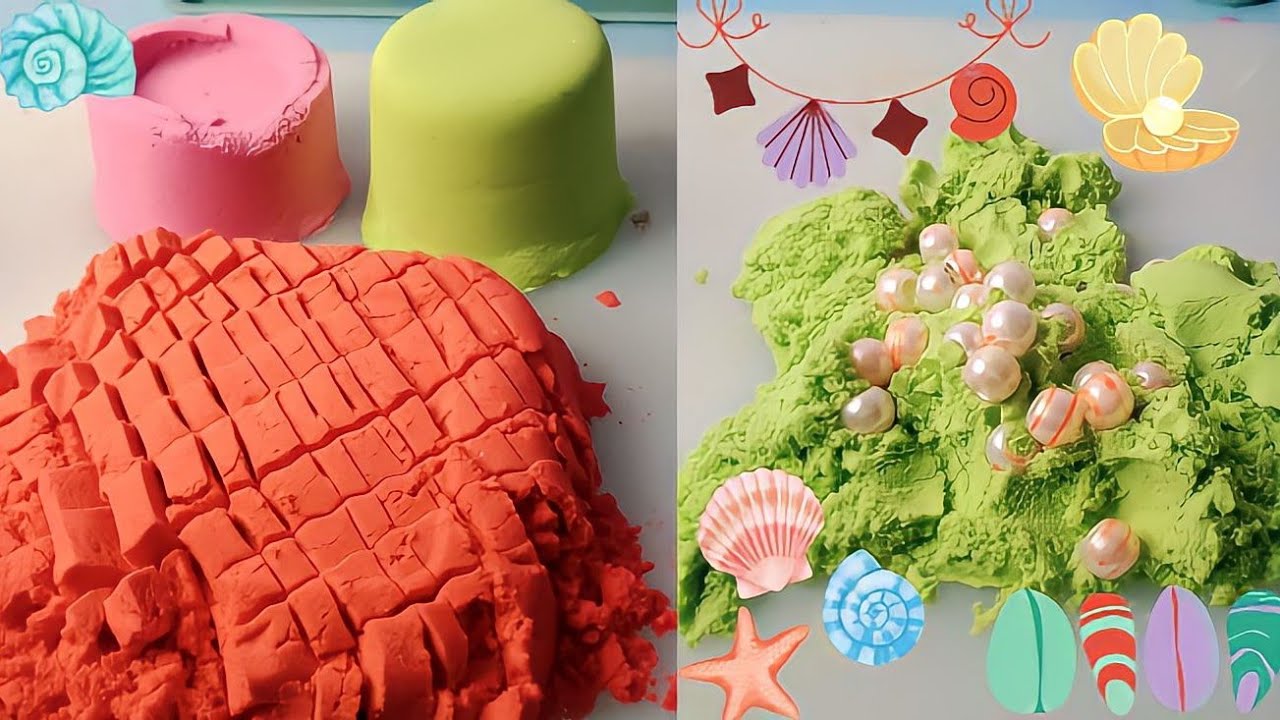 Satisfying video|| How to make kinetic sand cake cutting ASMR - YouTube