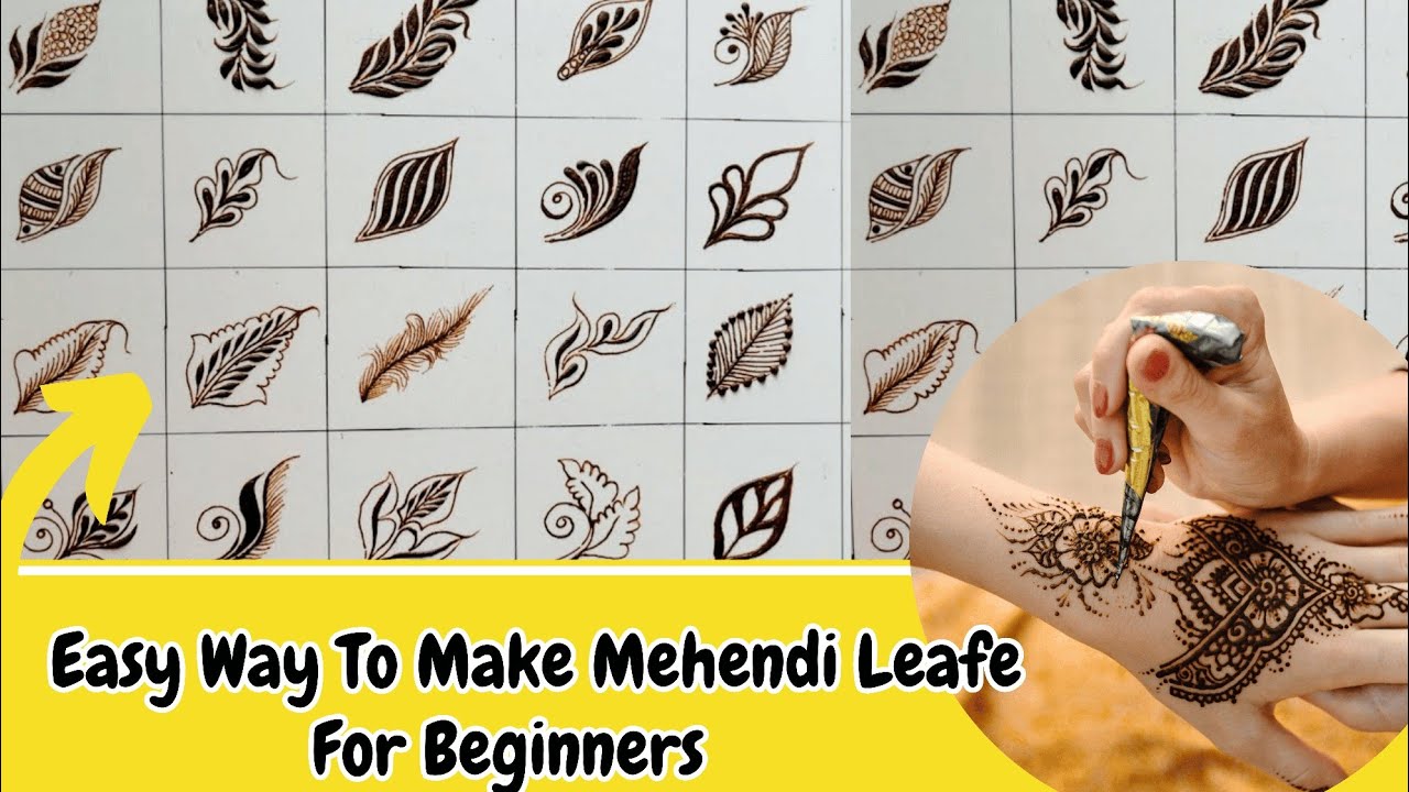 25 diffrent Leafe mehndi design | #henna #mehndidesign - YouTube