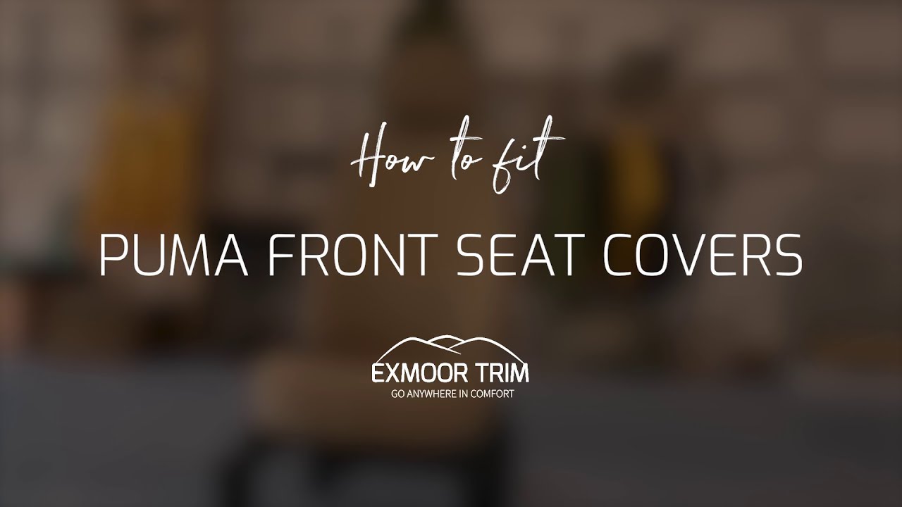 How To Fit Exmoor Trim Front Canvas Protective Seat Covers to Post 2007 ...
