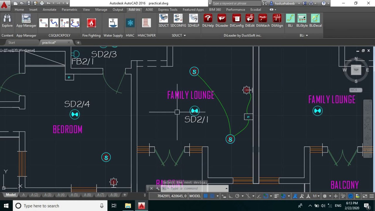 AUTOCAD MEP TRAINING 20 (HOME AUDIO DESIGN) 3-3 - YouTube