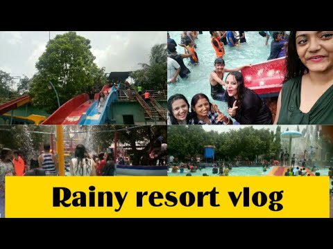 Rainy resort vlog || badlapur ||The cheapest water park in MUMBAI ...