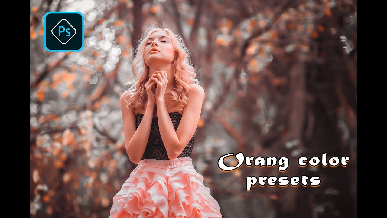 Orange Color Grading Effect In Photoshop Camera Raw Filter Free