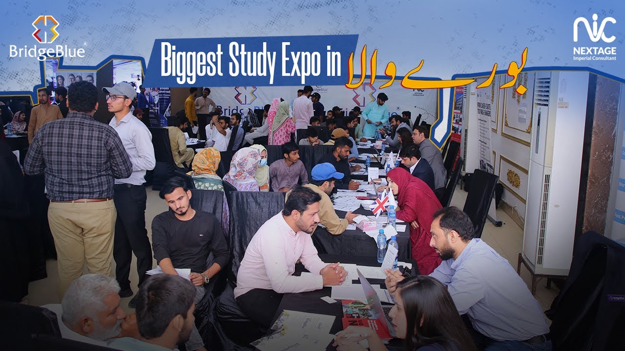Bridgeblue Successful Biggest Study Abroad Expo In Burewala! - YouTube