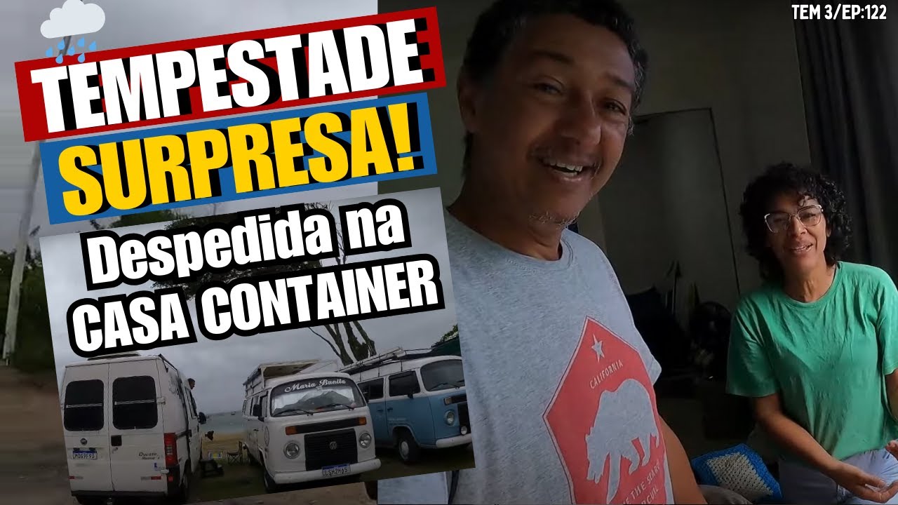 ACAMPAMOS na PRAIA, MAS a TEMPESTADE MUDOU TUDO! ⛈️ NOS DESPEDIMOS na ...