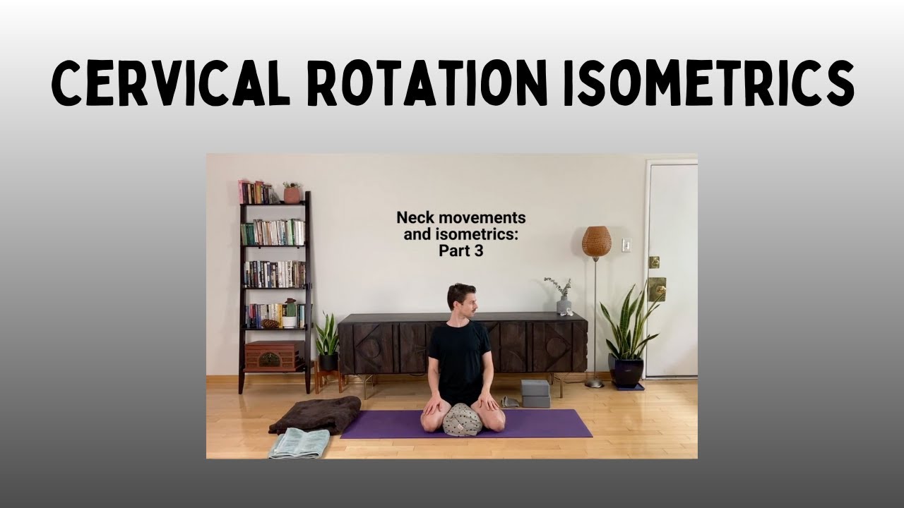 Cervical Rotation Isometrics - YouTube