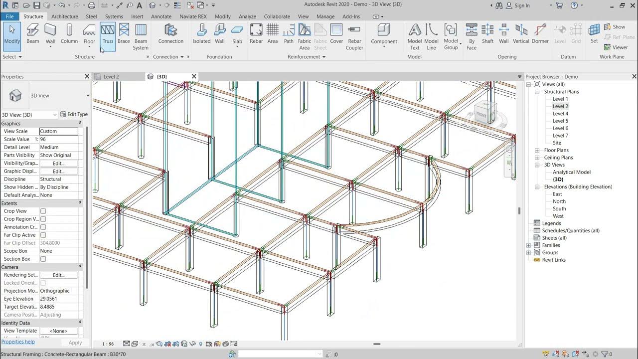 24. دورة الرفت الانشائي | رسم الجسور Draw Beams - YouTube