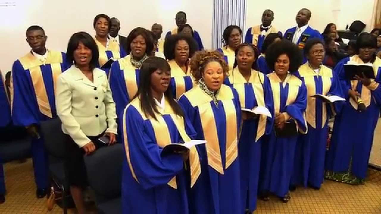 North Bronx Ghana SDA Church Choir Singing NG15 "Kan na meye nifrani" 4 ...