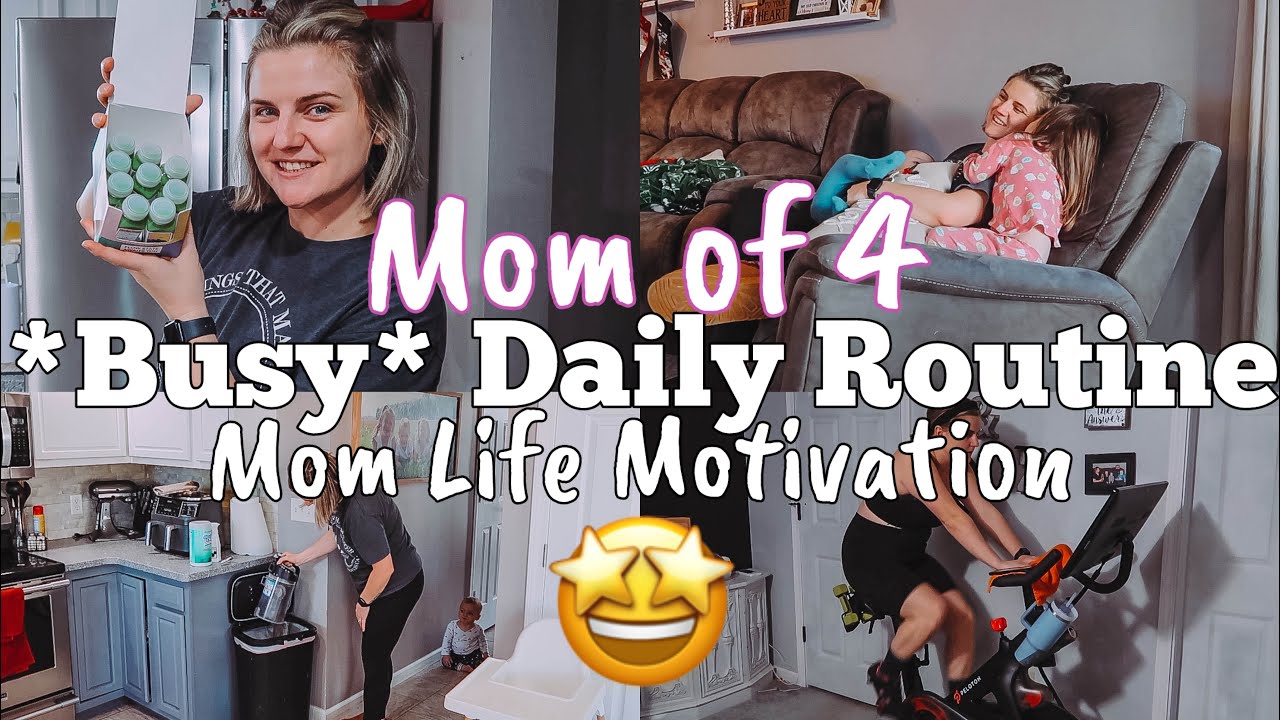MOM OF 4 DAILY WINTER ROUTINE | VERY PRODUCTIVE & BUSY DAY IN THE LIFE ...