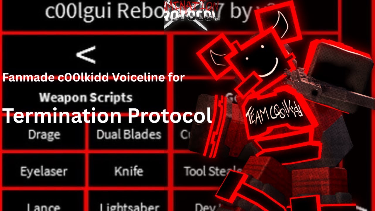 Fanmade Termination Protocol C00lkidd Voicelines! - YouTube