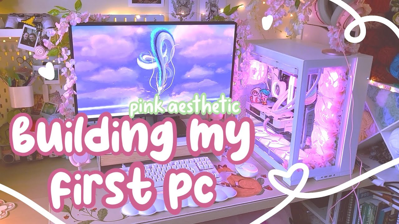 Build My First Gaming PC With Me! 🌸 Pink Pastel Aesthetic - YouTube