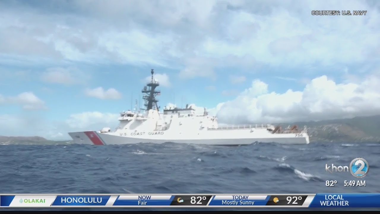 U.S Coast Guard new cutters in Honolulu - YouTube