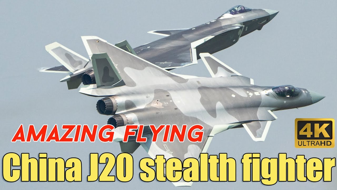 China J20 stealth fighter amazing flying at Airshow China 2021 - YouTube