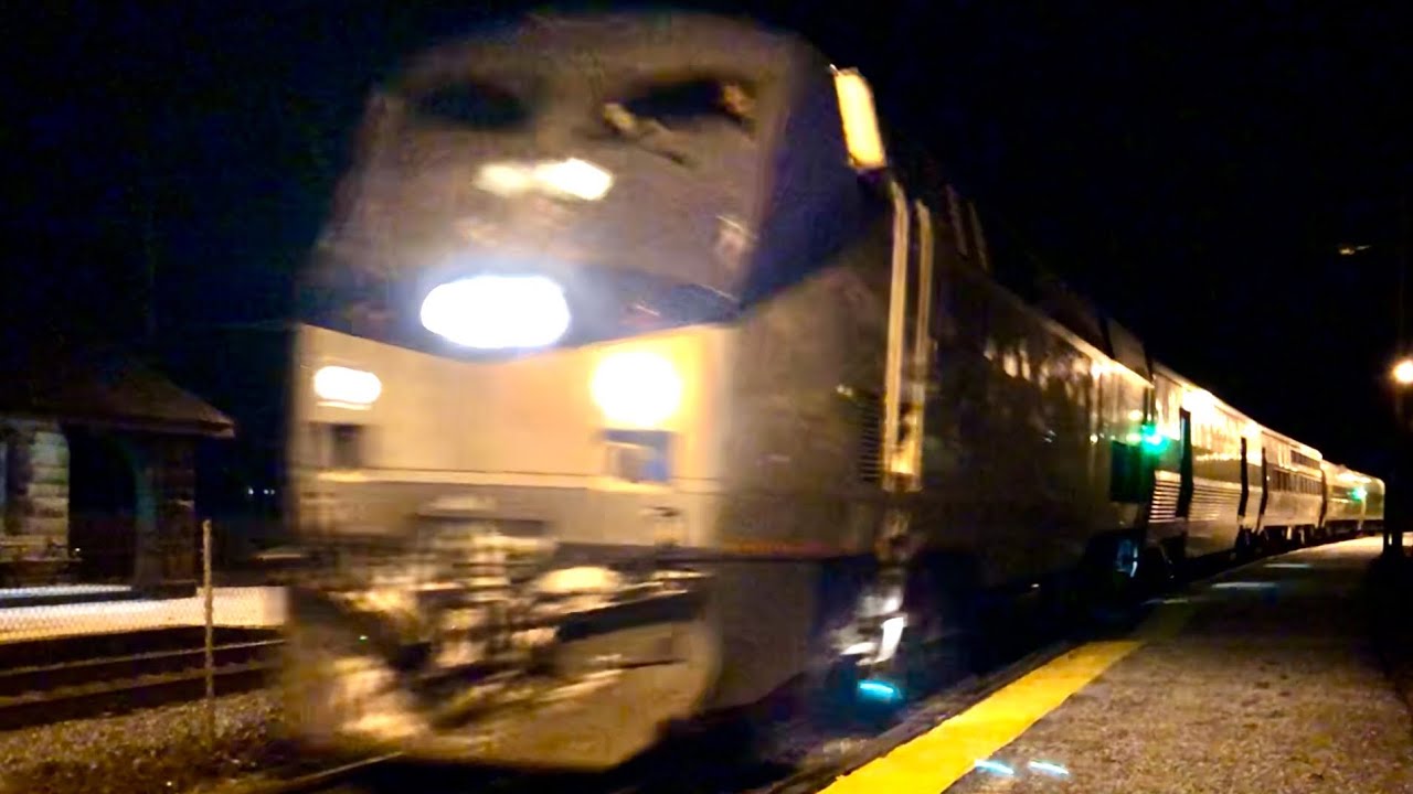 Ghostly Horn On Amtrak 448 With 106 Leading And An Amazing Horn Show ...