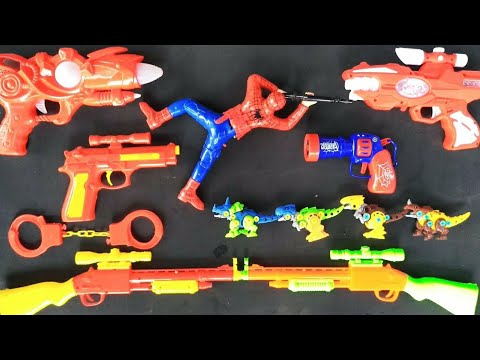 Handcuffs, spider-man, nerfgun, shotgun, bullets, squidgame, weapons ...
