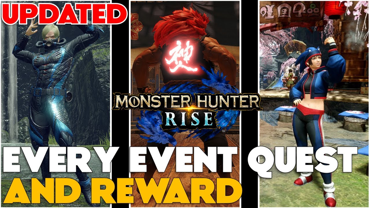 All Event Quests and Rewards [Playstation, Xbox, PC, Switch] - Monster ...