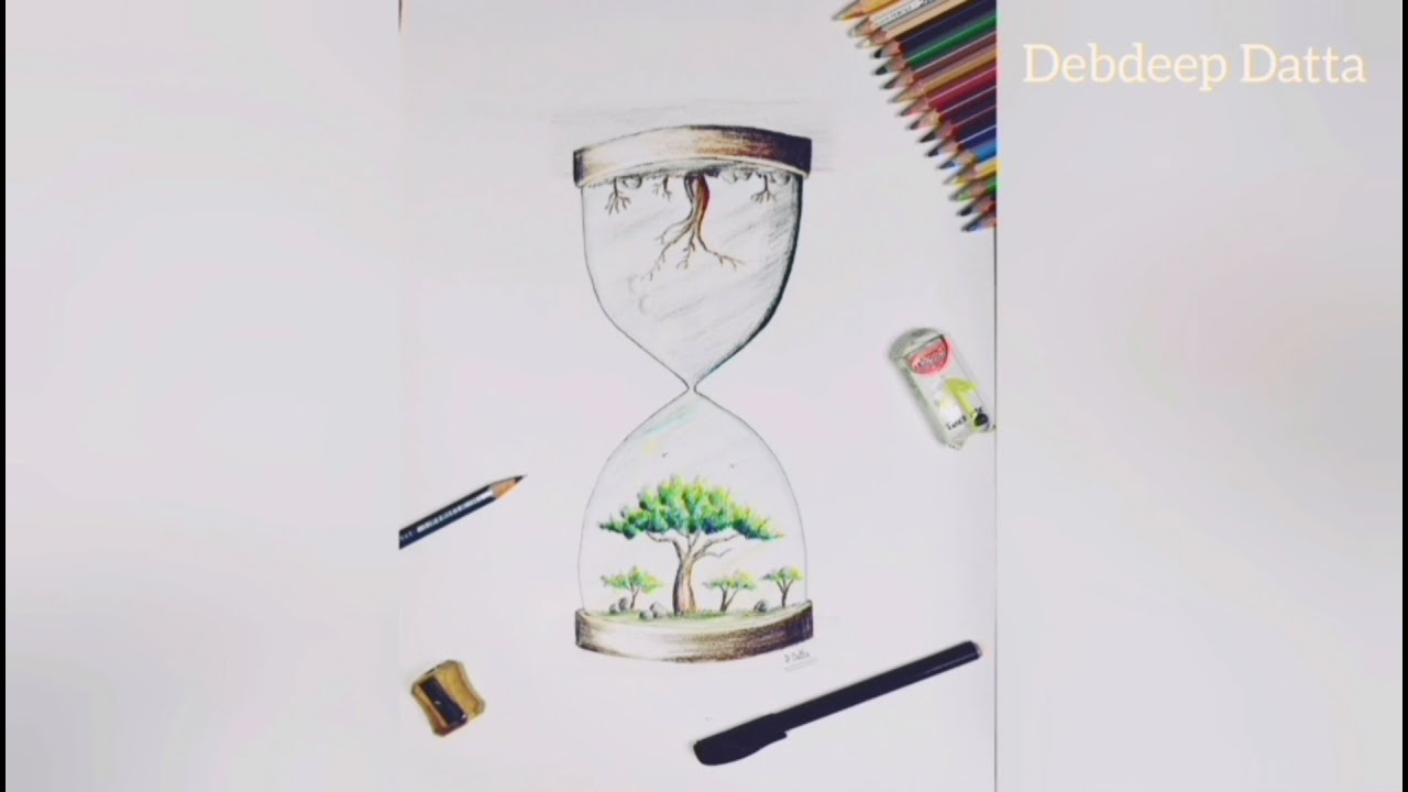 Drawing Topic:- Things change with Time #challenge #easy #you_can_try ...