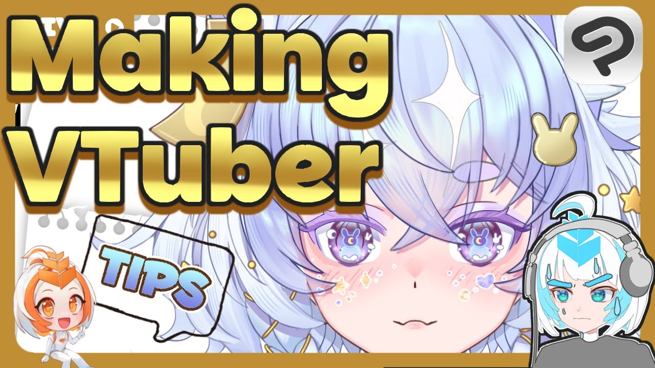 (JP/EN) Drawing and Rigging a commission VTuber model: Face and Body ...