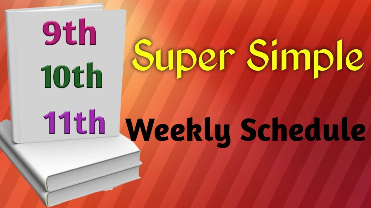 How to make good study plan || Weekly Routine - YouTube