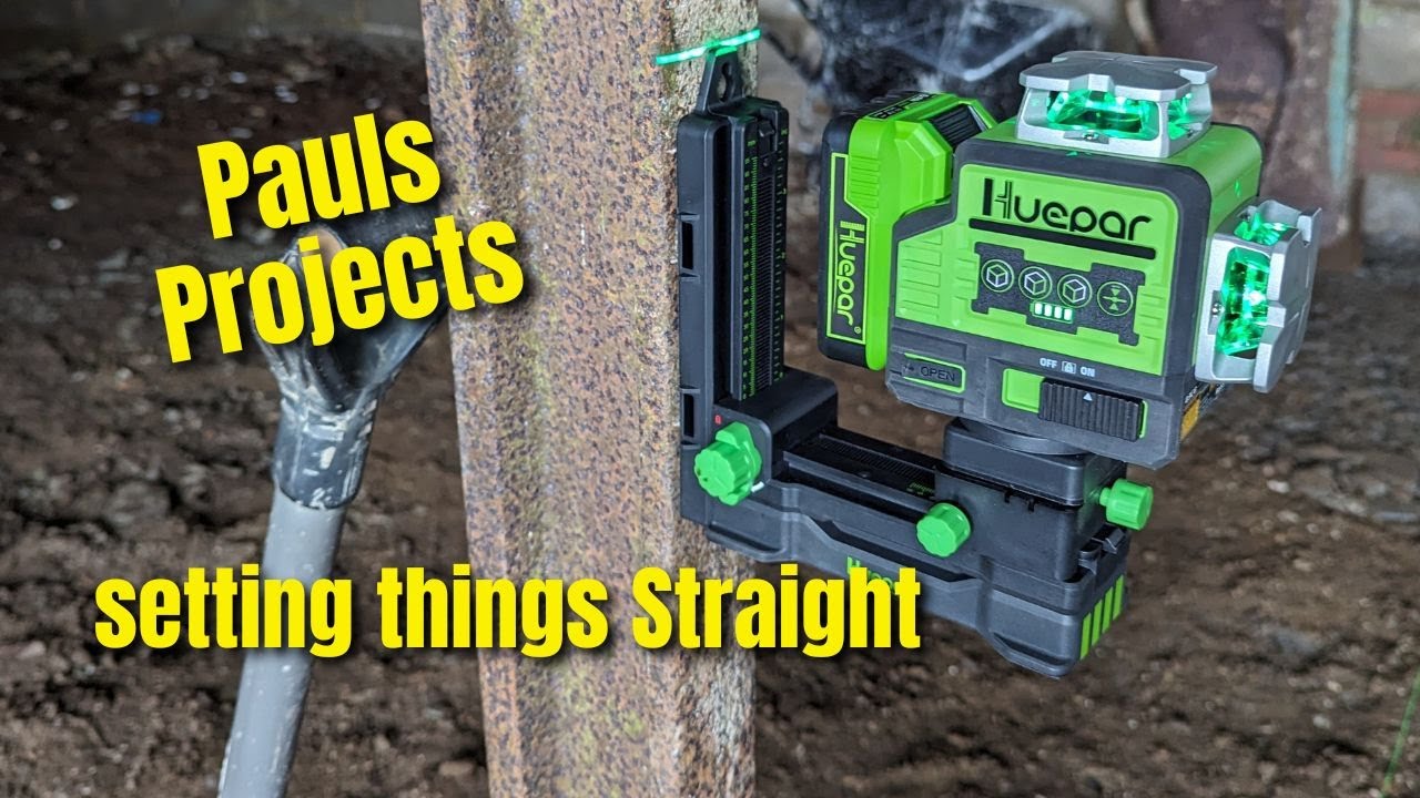 Huepar PO3CG laser level and LR-5RG-UK Digital Laser Detector unboxing ...