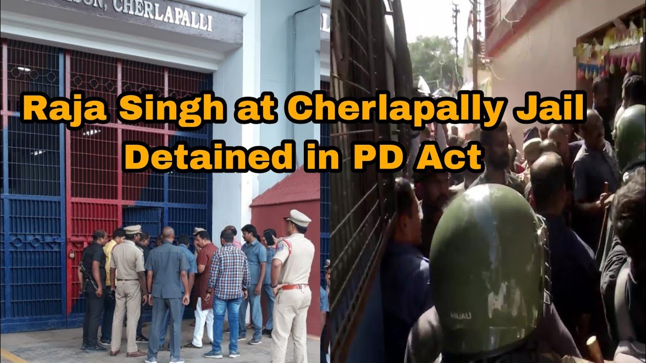 Raja Singh Send to Cherlapally Jail Detained Under PD Act, 101 Cases on ...