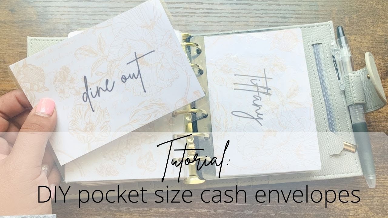 TUTORIAL: DIY POCKET SIZE CASH ENVELOPES - YouTube