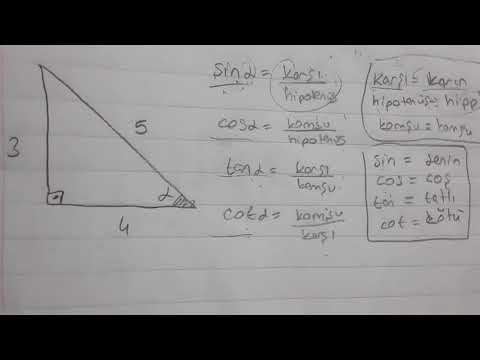 Trigonometrik Oranlar Akılda Kalıcı Kodlaması..