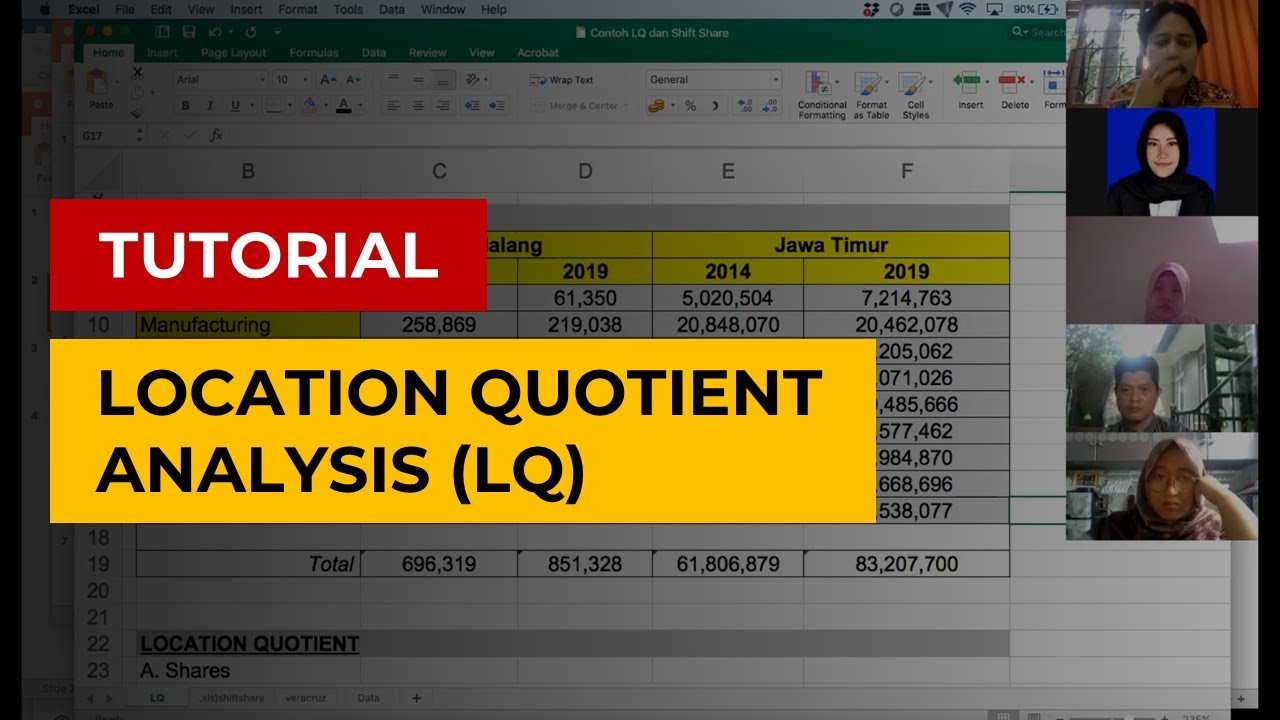 TUTORIAL LOCATION QUOTIENT ANALYSIS (LQ) - YouTube