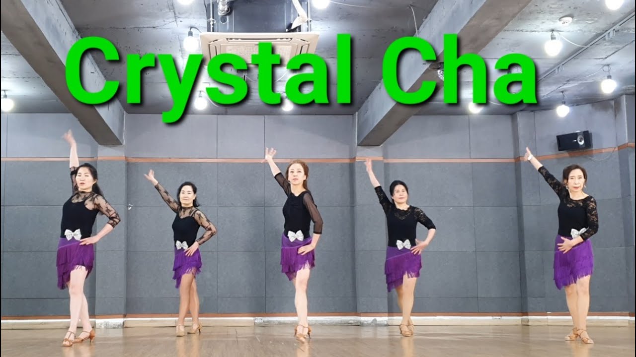Crystal Cha line dance (Intermediate Cha Cha) Demo - YouTube