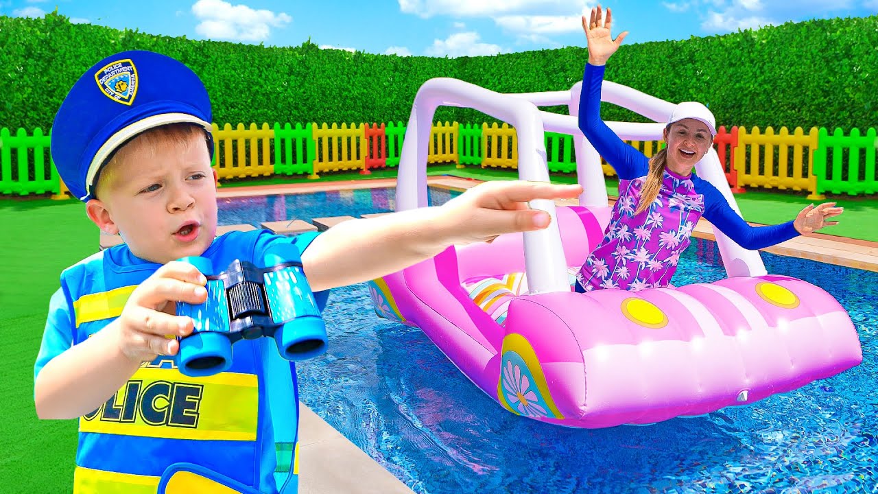 Thrilling Police Water Rescue Mission with Oliver and Mom - YouTube