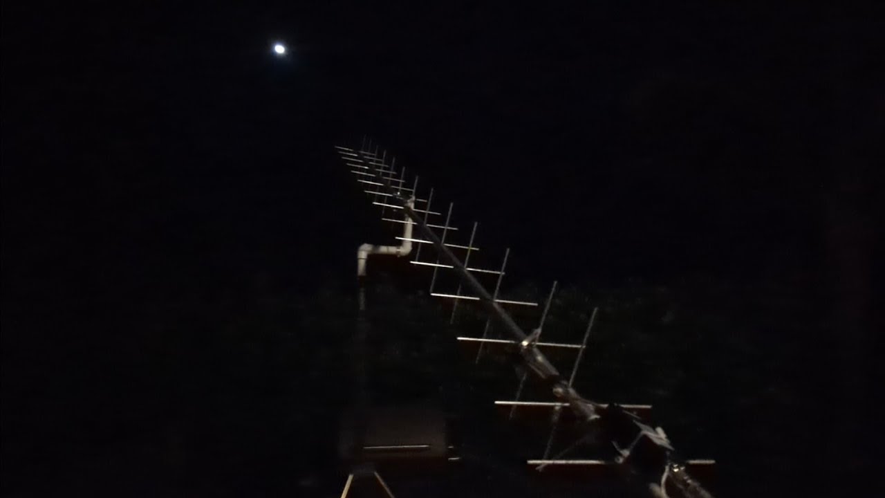 70cm EME "Moonbounce" In The Backyard, 432MHz Ham Radio Earth Moon ...