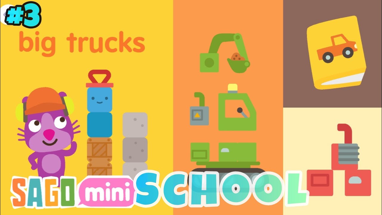 NEW SAGO MINI SCHOOL Education Part 3 | Big Trucks 🚜🚛 - YouTube