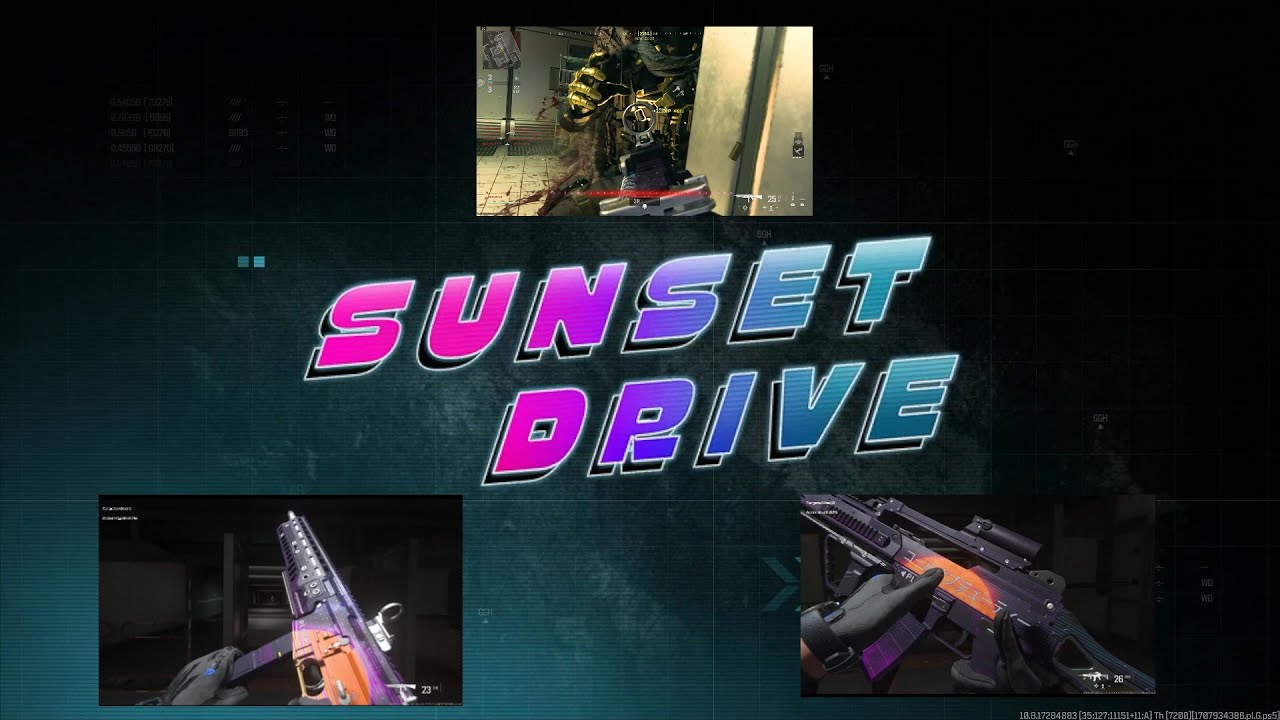 SUNSET DRIVE WEAPON BUNDLE MW3 WITH GUN GAMEPLAY - YouTube