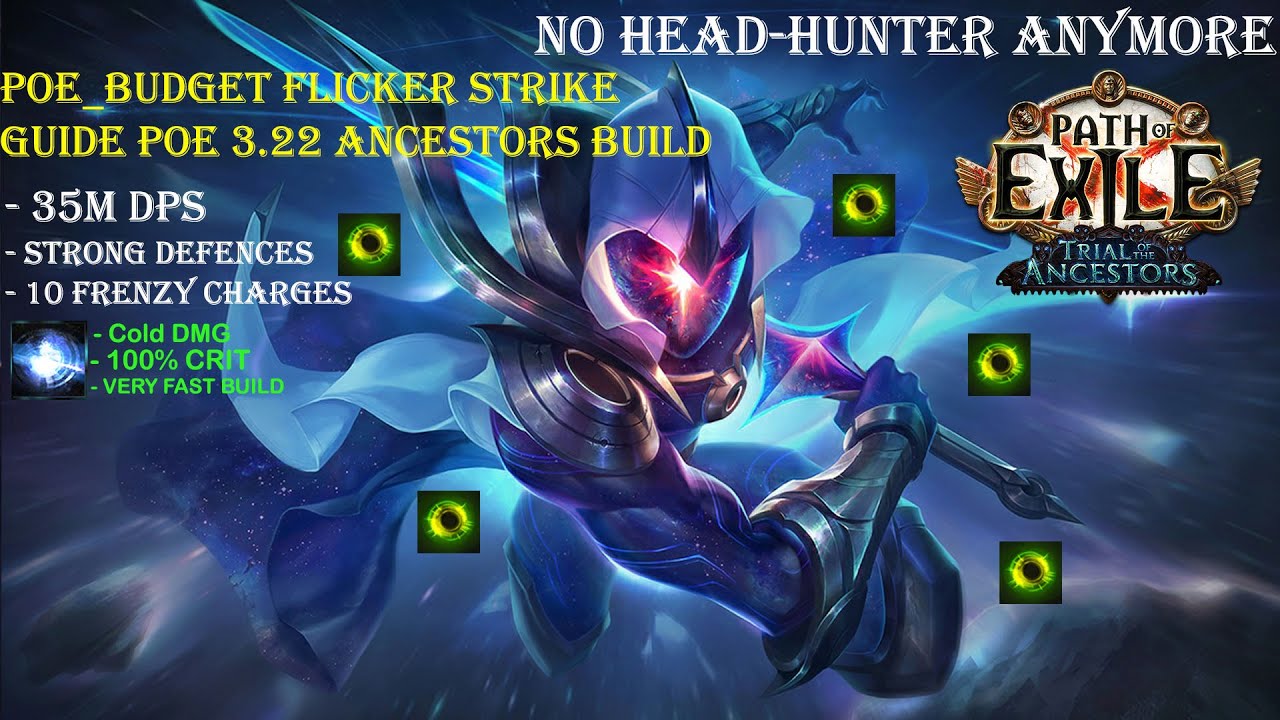 Poe_Budget FLICKER STRIKE GUIDE PoE 3.22 Ancestors Build - YouTube