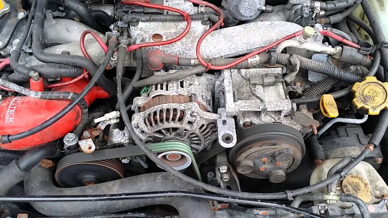 03 wrx engine before pulling for a rebuilt one. - YouTube