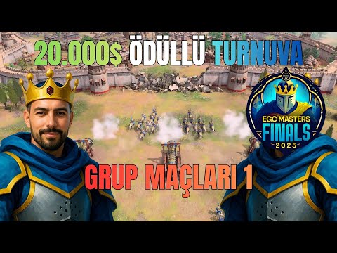 $20,000 Ödüllü Age of Empires IV Turnuvası | Grup Maçları 1. Gün - EGC Masters Finals 2025