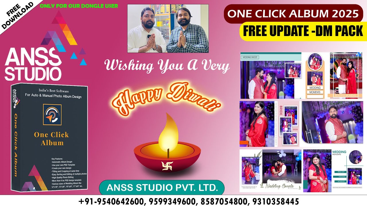Diwali Special | One Click Album 2025 | Ai Album | DM Pack Update Anss ...