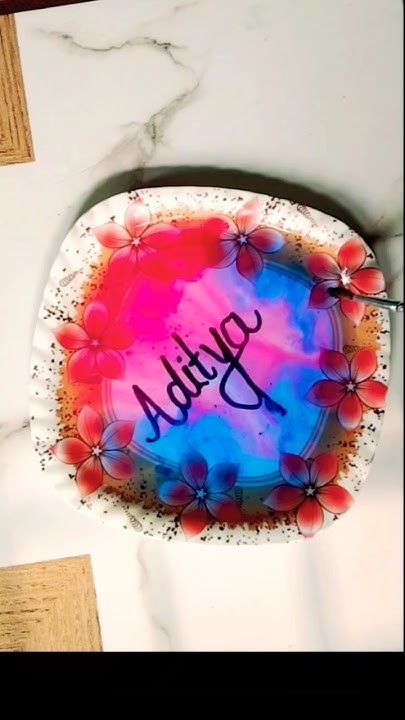 Aditya name art #comment your name and colour #drawing #art #viral # ...