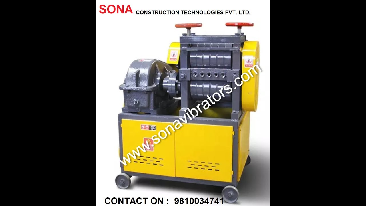 SONA SCRAP BAR STRAIGHTENING MACHINE - YouTube